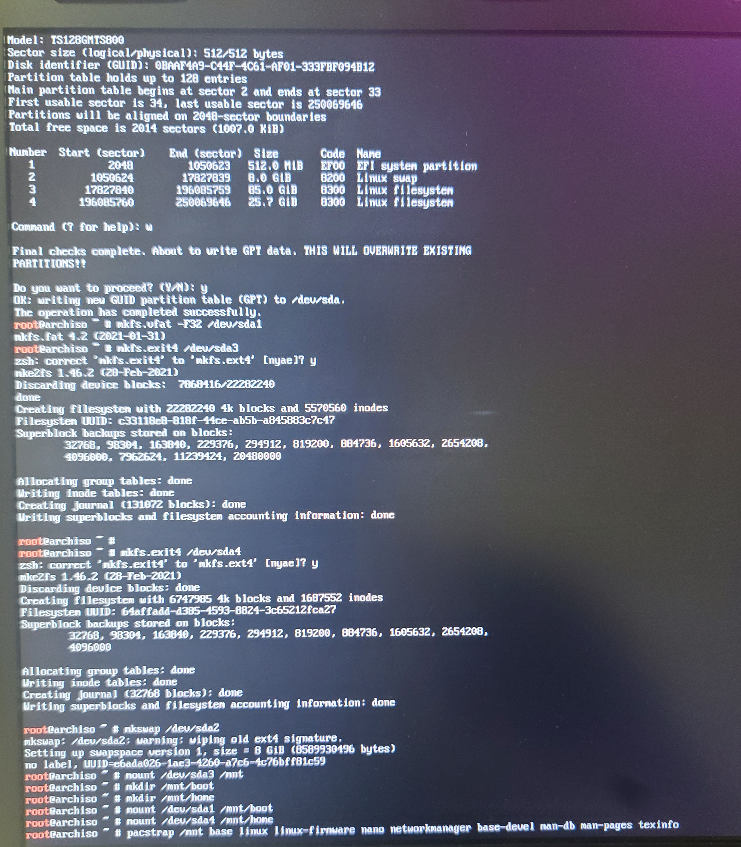 {azabell_code}: Arch Linux 설치 (기본 셋팅 편)