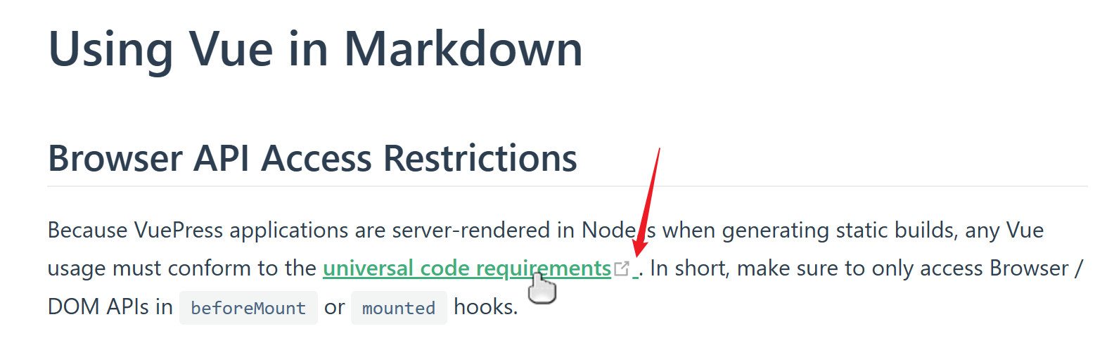Extra Space After The Outbound Link Indicator · Issue 3006 · Vuejs Vuepress · Github