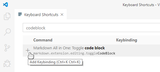 How can I enable "toggle inline code" and "toggle code block" keyboard shortcuts? · Issue #628 ...