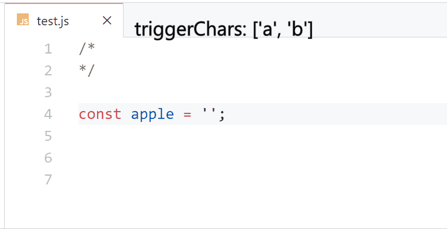 [Dev question] completionItemProvider triggerChars · Issue #101333 · microsoft/vscode · GitHub