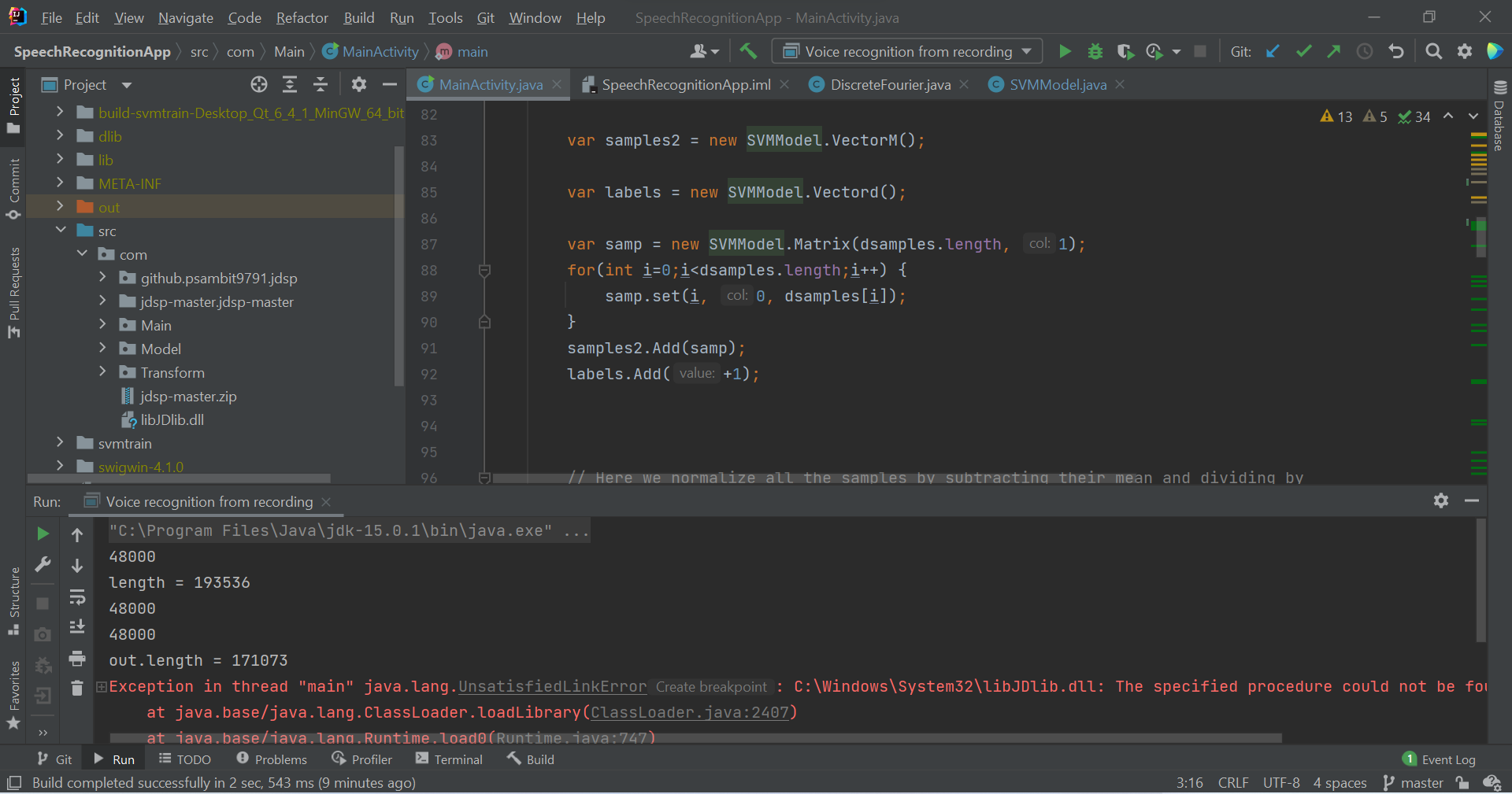 GitHub - Dani285/SVMSPEECHAPP: SMV
