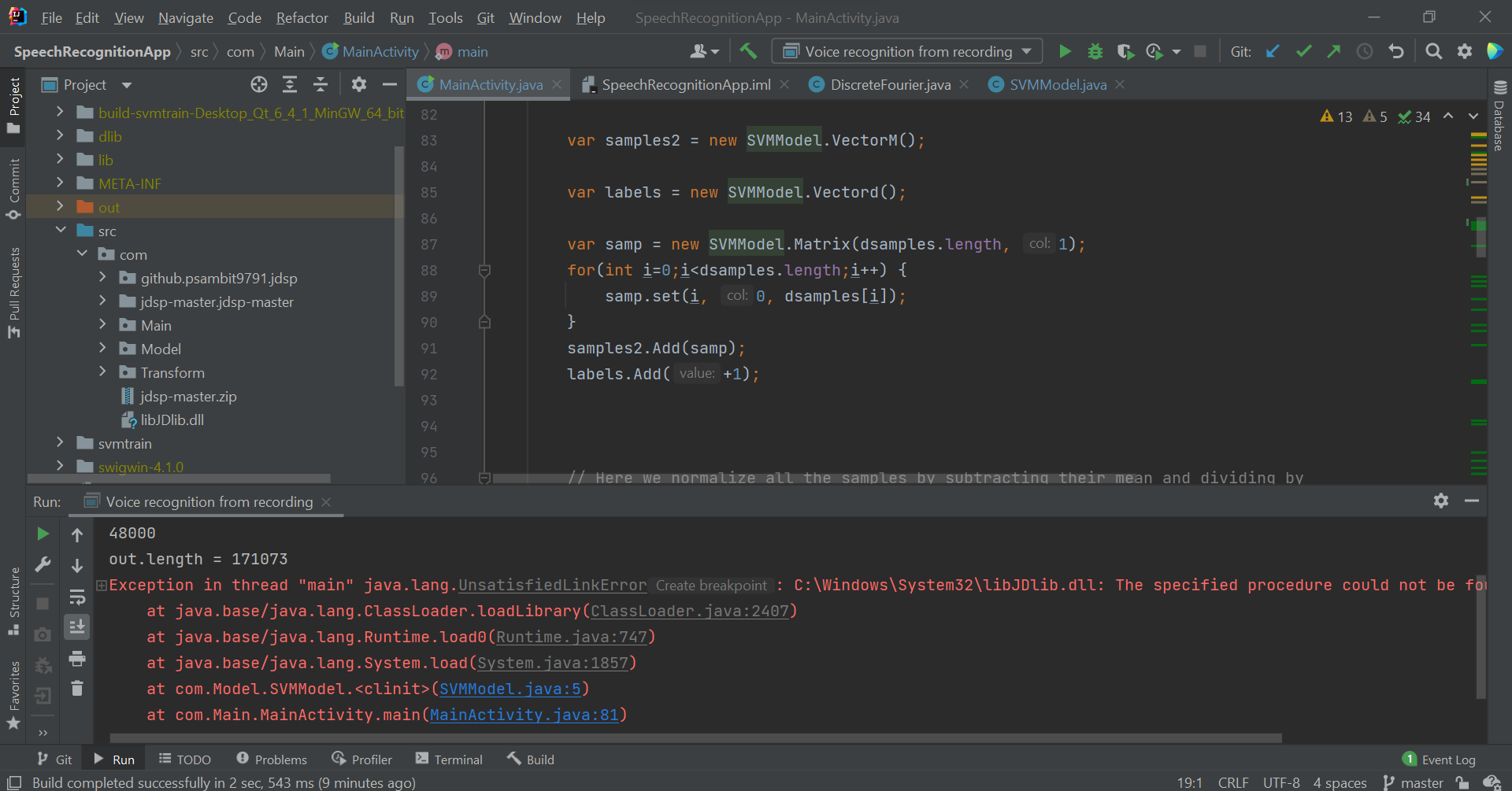 GitHub - Dani285/SVMSPEECHAPP: SMV
