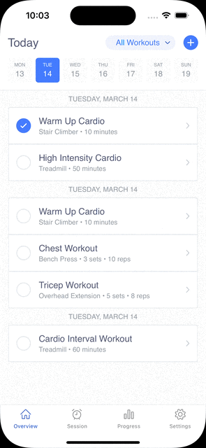 GitHub - qeshabula/WorkoutApp: Workout app