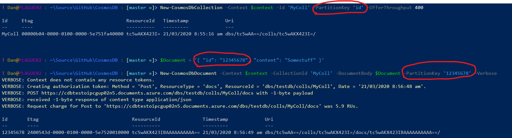 New Cosmosdbdocument Returns 400 Bad Request · Issue 339 · Plaguehocosmosdb · Github 