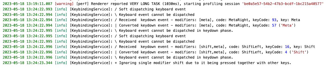 Command Palette shortcut CMD+SHIFT+P not working · Issue #182834 · microsoft/vscode · GitHub