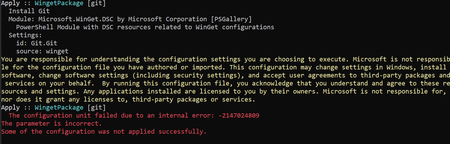 Unable to install git via winget configure · Issue #3628 · microsoft/winget-cli · GitHub