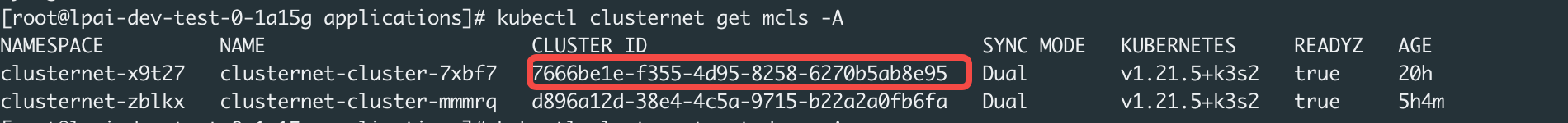 Execute the "examples/ Applications" example, not deployed to the application to multiple ...
