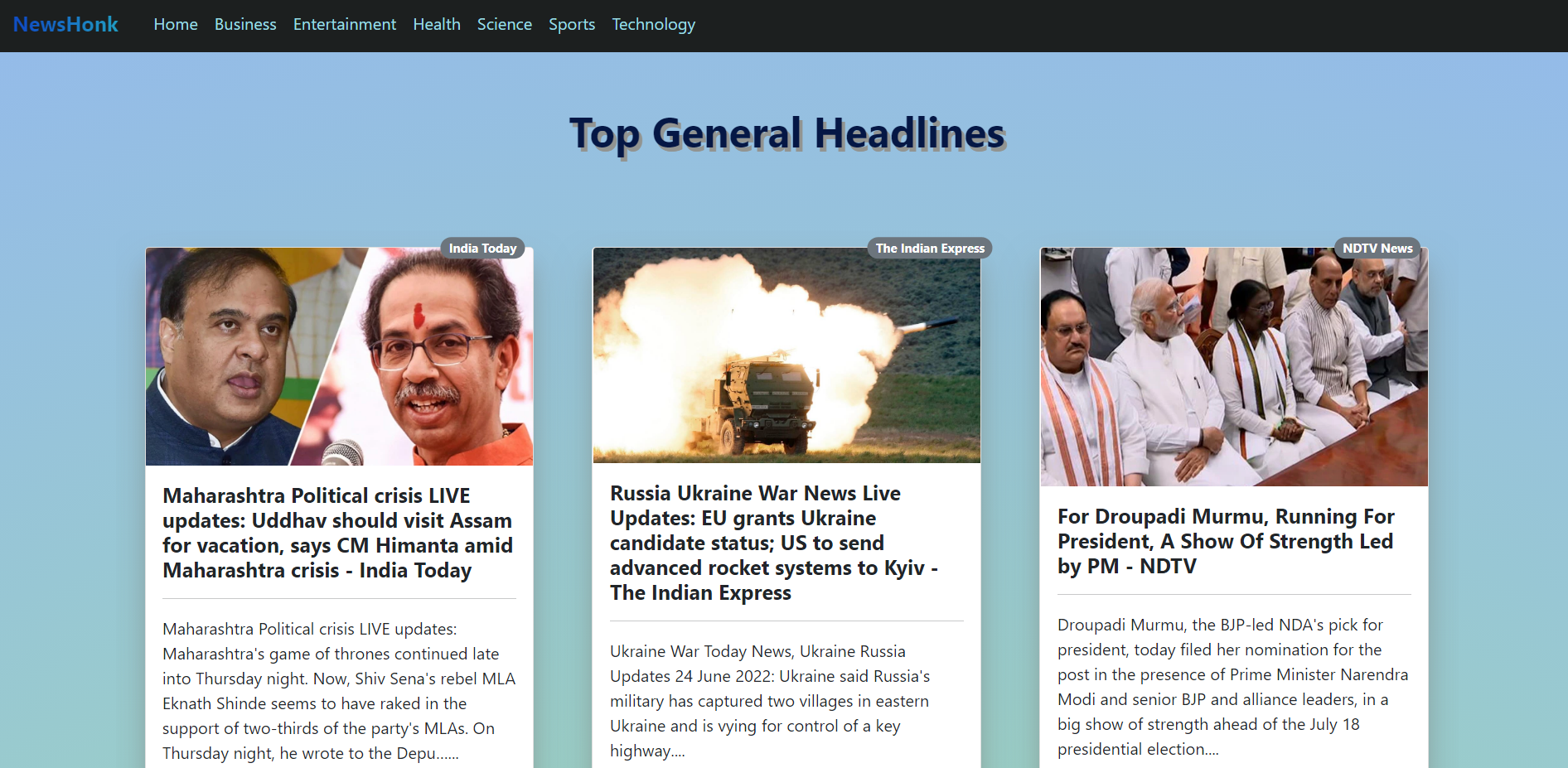 GitHub - romickkundu21/NewsHonk: NewsHonk is a news app which can be used to grab quick daily ...