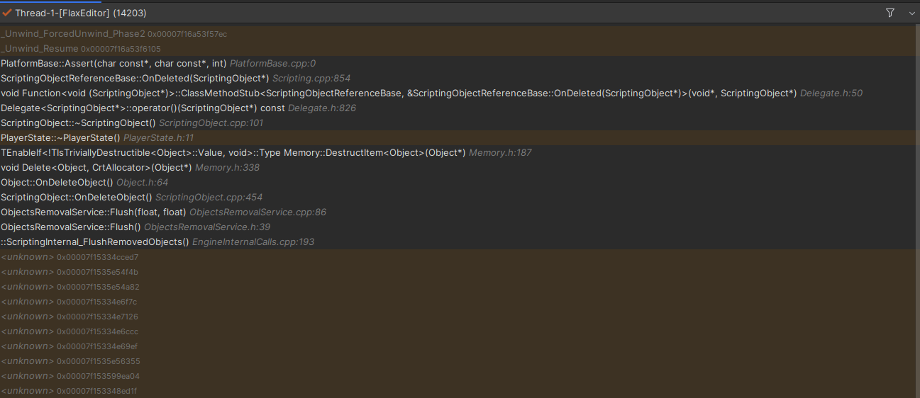 [LINUX BUG] Exception when exiting game mode · Issue #1920 · FlaxEngine/FlaxEngine · GitHub
