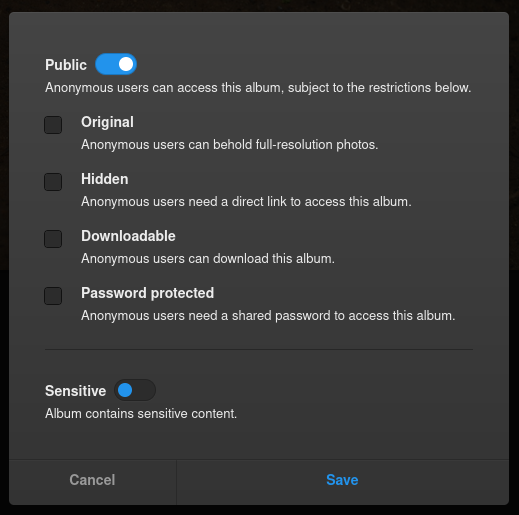 Cannot share Smart Albums · Issue #2053 · LycheeOrg/Lychee · GitHub