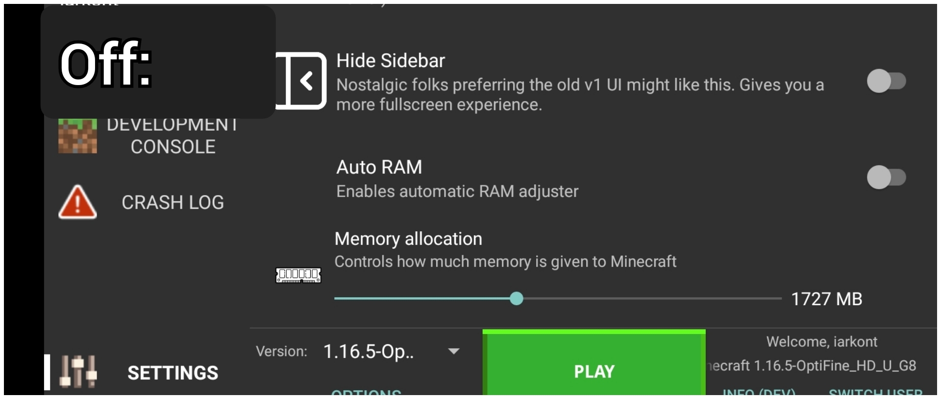 [F-REQ] function avto RAM in new versions of pojavlauncher · Issue #1702 · PojavLauncherTeam ...