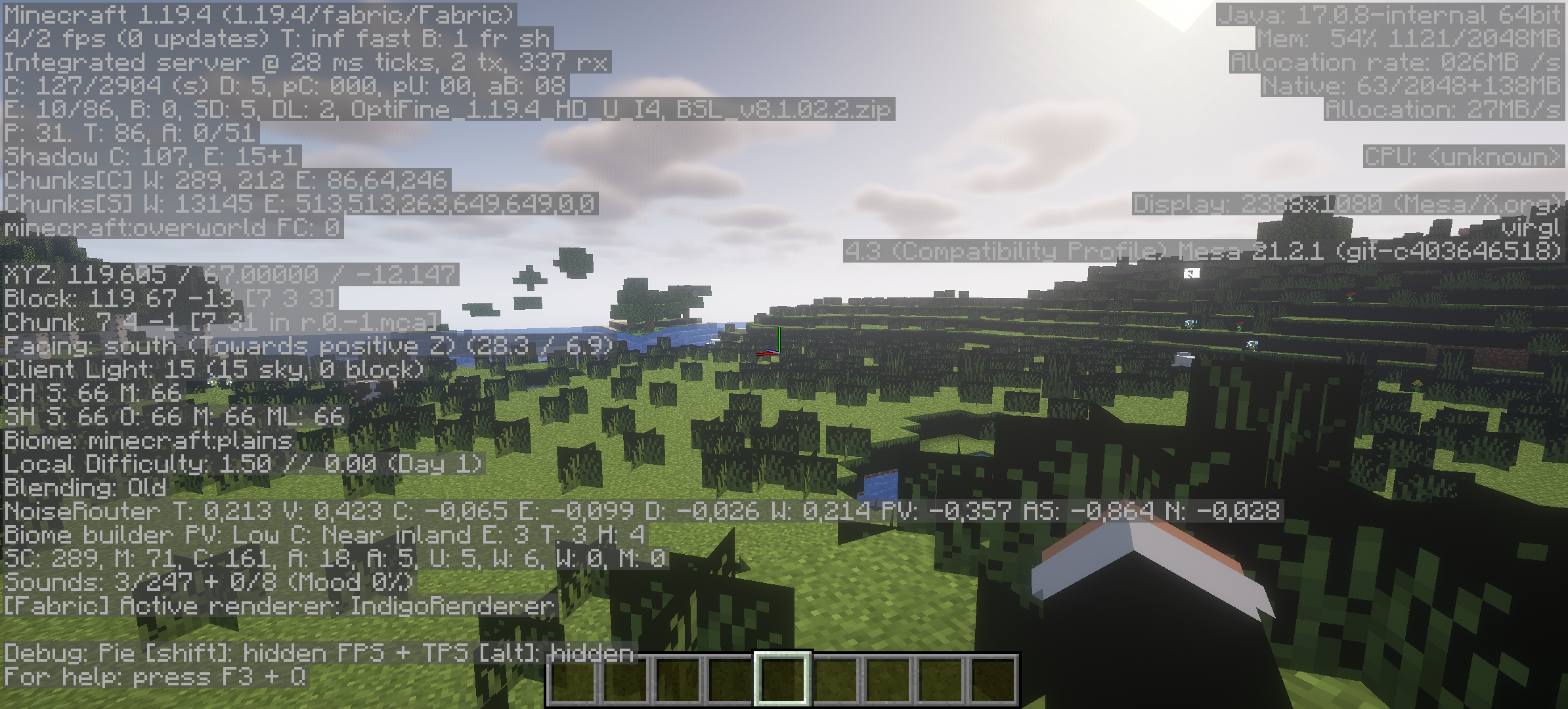 [BUG] Virgl: texture and text issues on fabric 1.19.4 · Issue #4177 · PojavLauncherTeam ...