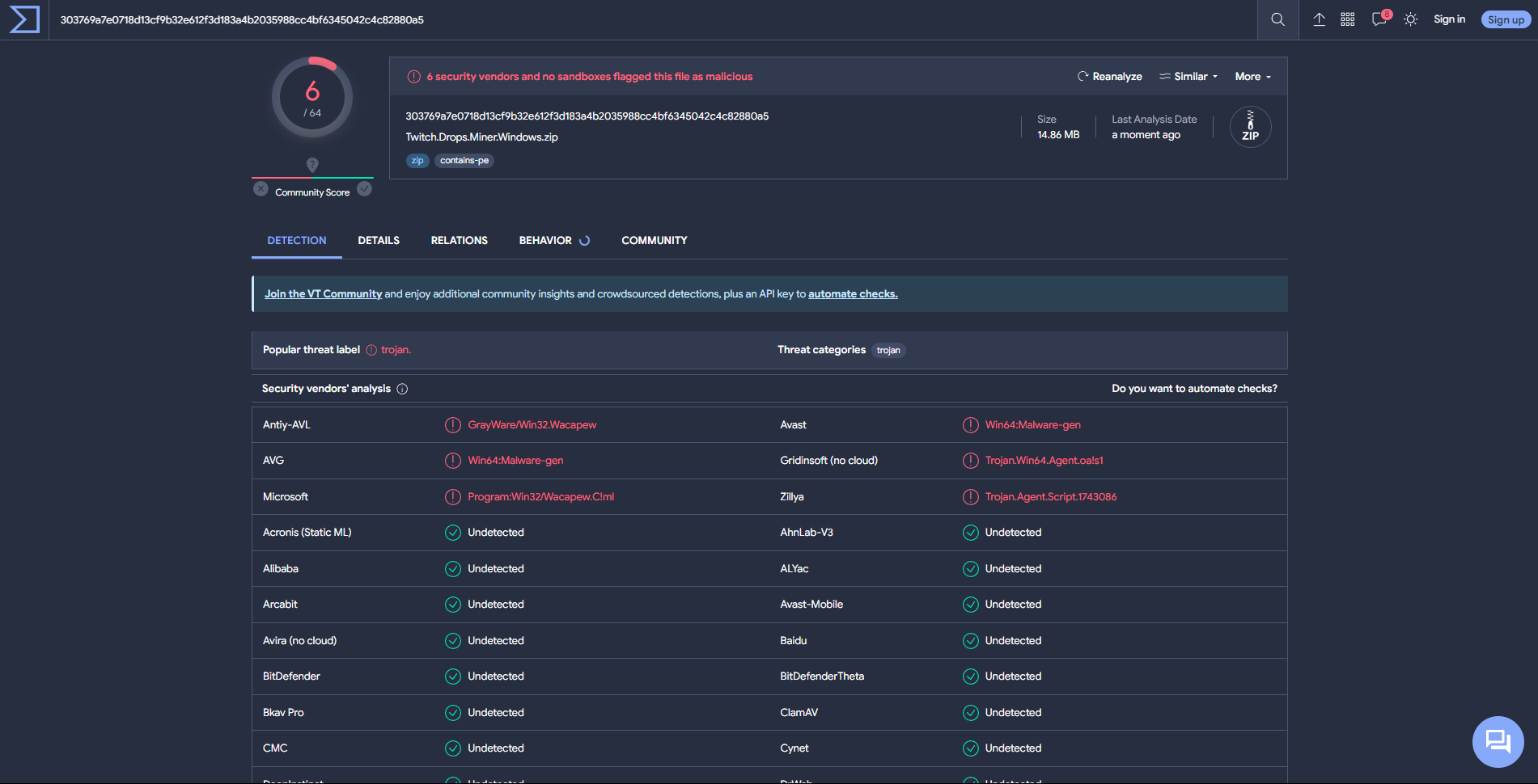 is it safe to use? why does VirusTotal detect so many viruses? · Issue #333 · DevilXD ...