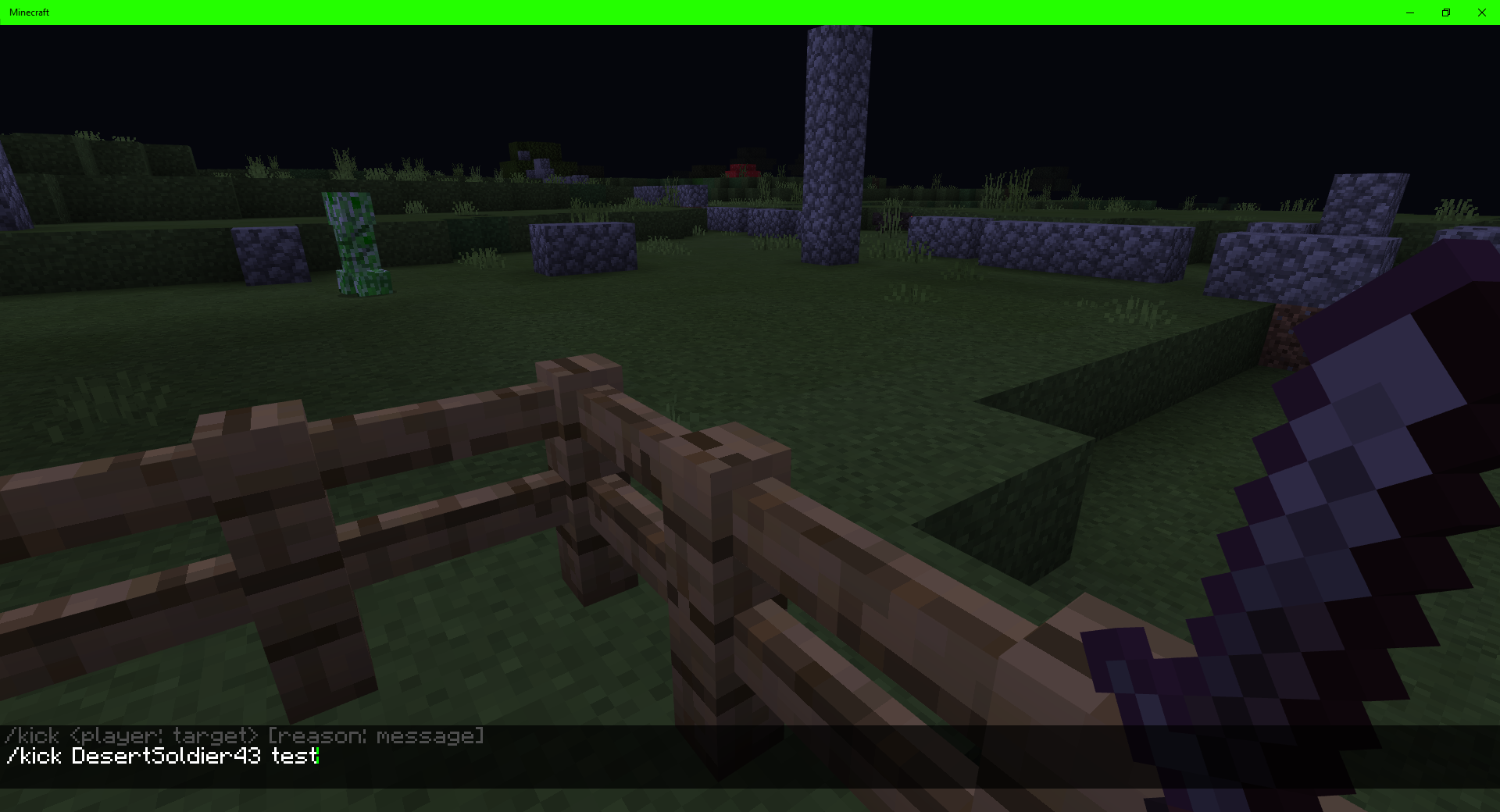 The Ban and Kick disconnect screen doesnt work. Same with the rejoin ...