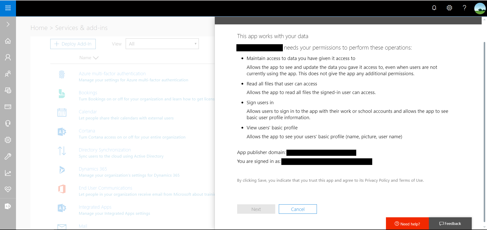 Cannot deploy SSO-enabled manifest in Office 365 via Centralized Deployment · Issue #400 ...