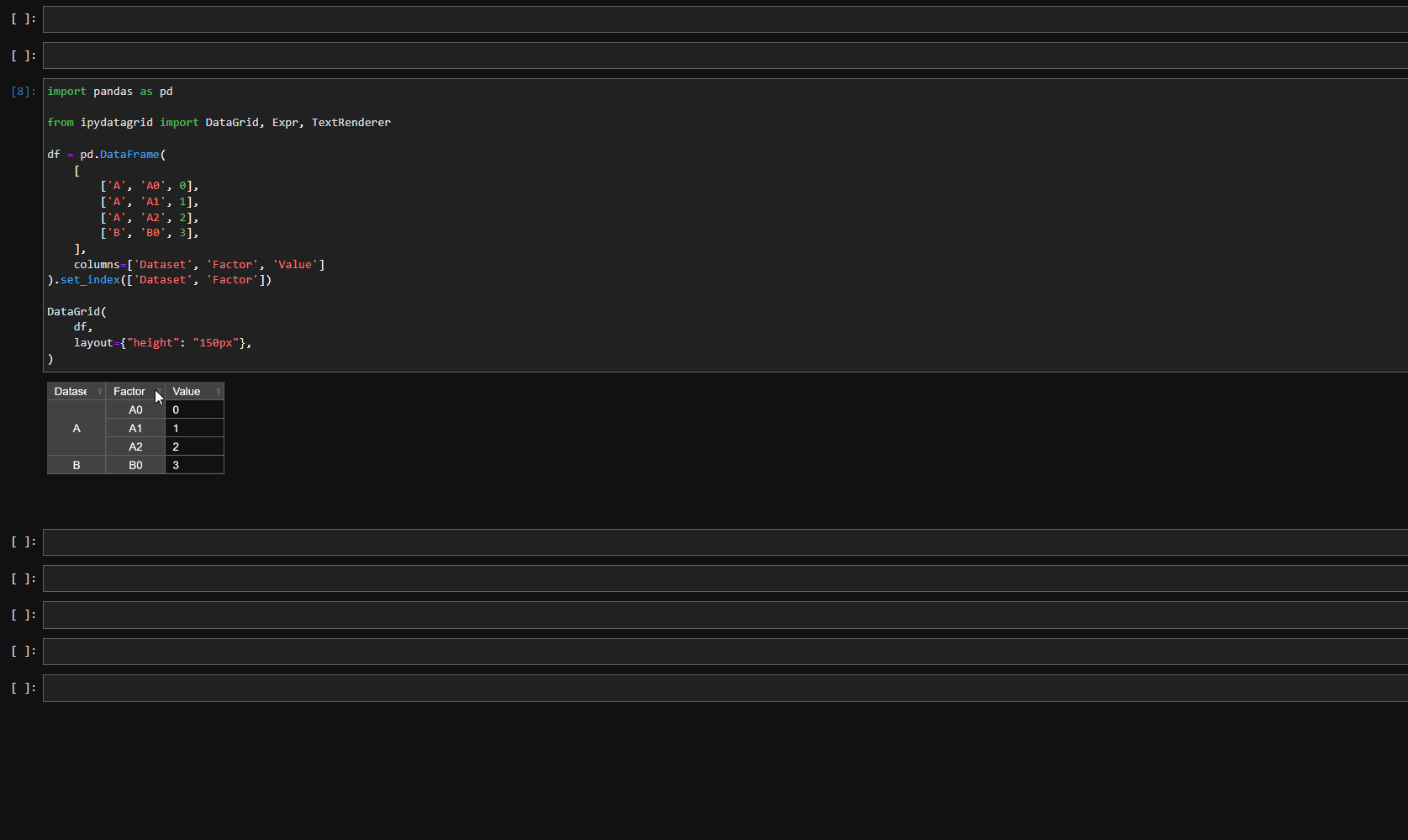 Column filtering by value not working with multi-index · Issue #292 ...