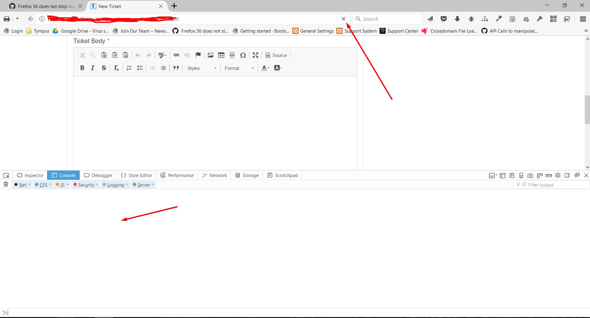 Firefox 56 does not stop loading after showing CKEditor · Issue #1060 · ckeditor/ckeditor4 · GitHub