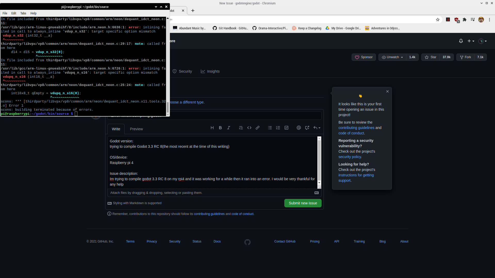 Error when compiling godot · Issue #47739 · godotengine/godot · GitHub