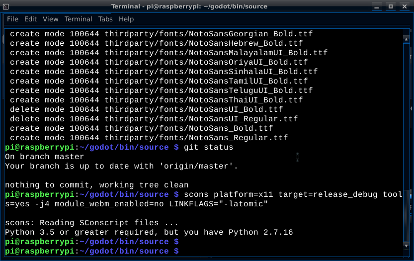 Godot 4.0 Scons error, Python 3.6 f-Strings are not supported · Issue #50629 · godotengine/godot ...