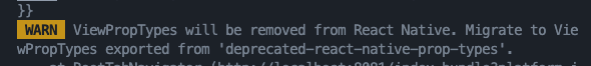 React Native 0.68.2: "Warning: ViewPropTypes will be removed from React Native." · Issue #227 ...