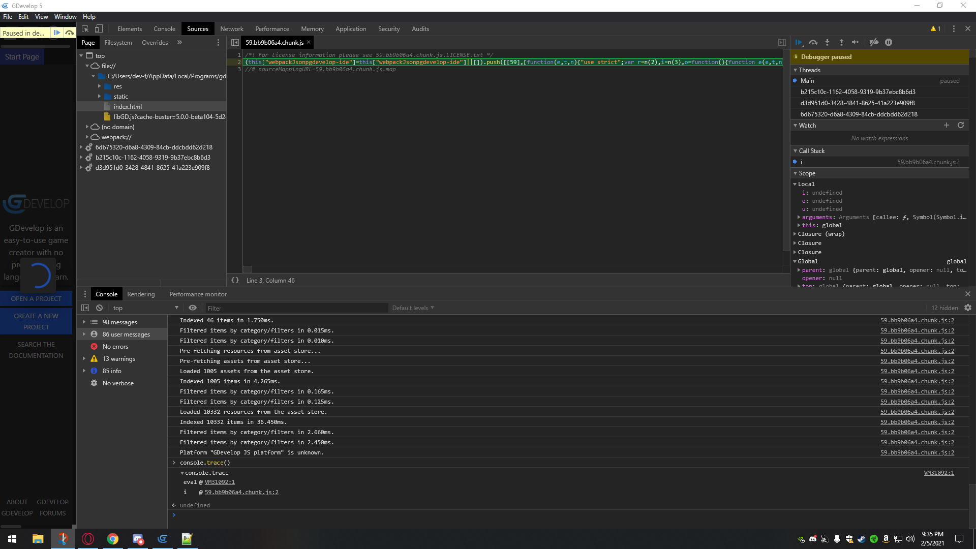Infinite loading when opening an autosave · Issue #2262 · 4ian/GDevelop ...