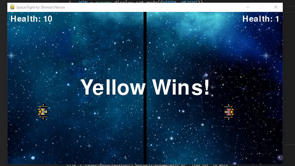 GitHub - ShimonNavon/Space-Fight-2-Player-Game: Fun shooting game - the ...