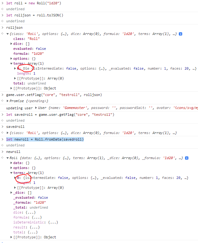 Roll#toJSON should call toJSON on its terms for cases where it is not immediately serialised ...