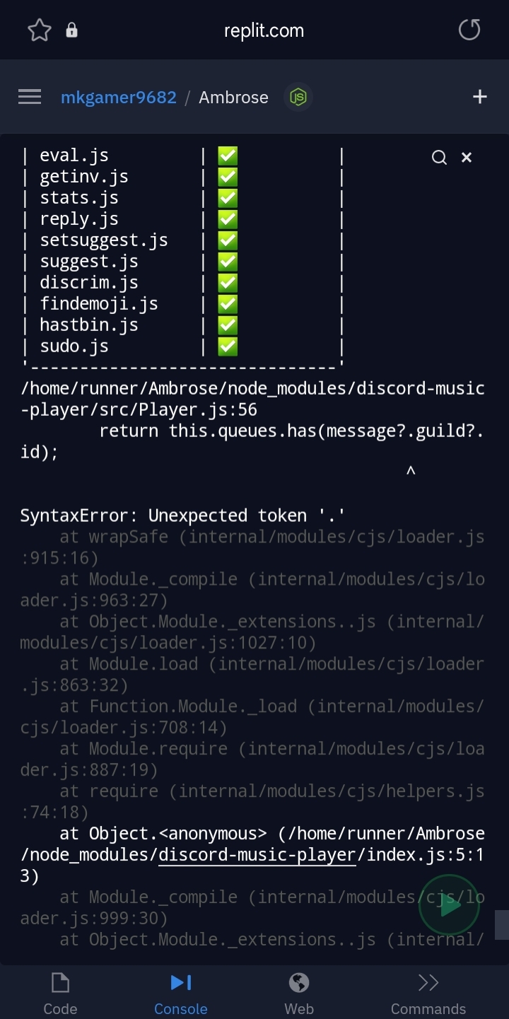 How to fix this error · Issue #169 · SushiBtw/discord-music-player · GitHub