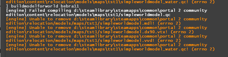 Portal 2 Bug: Doesnt work buildmodelforworld command · Issue #622 · StrataSource/Engine · GitHub