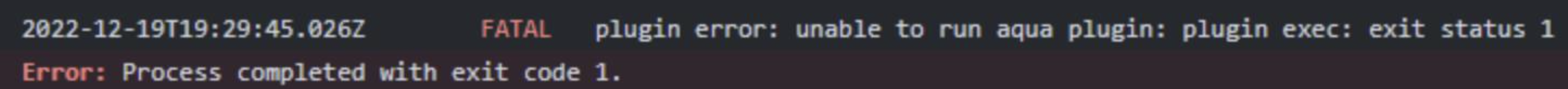 Handle fatal error from plugin · Issue #4027 · aquasecurity/trivy · GitHub