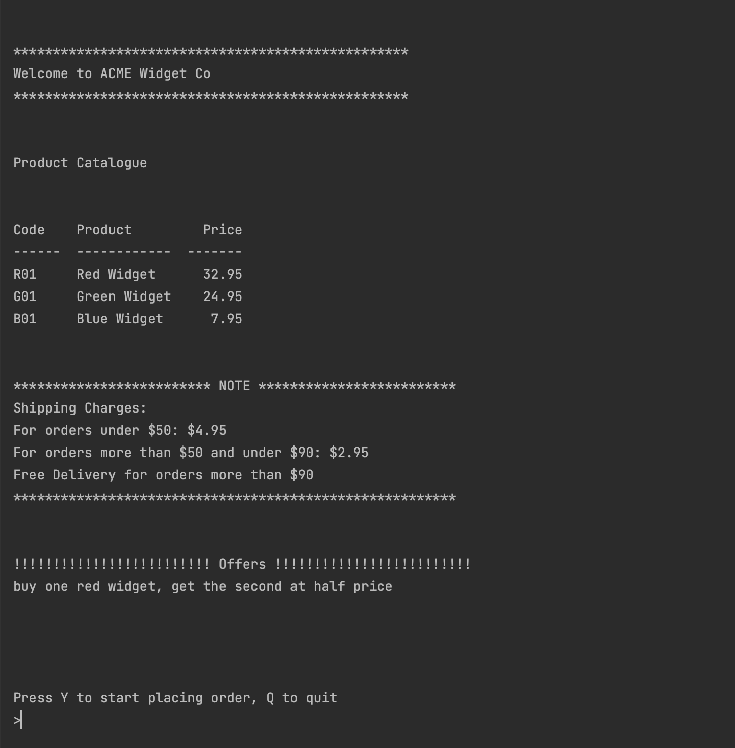 GitHub - rohanpandey6/acme-widget-pos: Proof of concept for a POS system