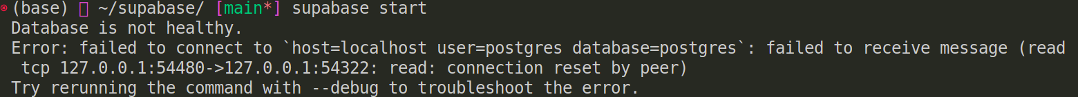Supabase start throws error · Issue #665 · supabase/cli · GitHub