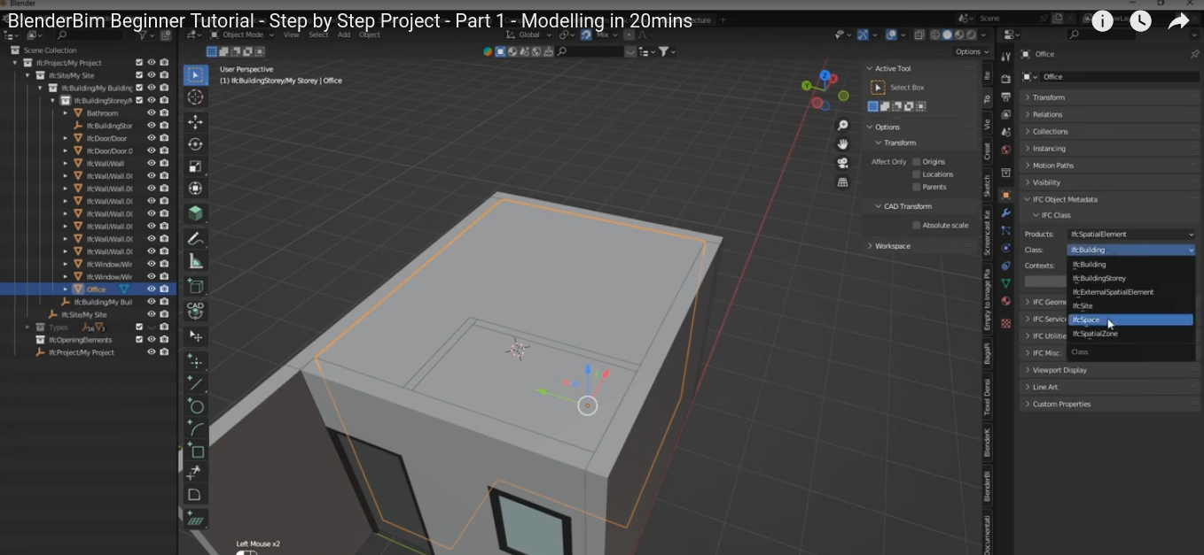 Blenderbim No Ifc Object Metadata In Object Properties Debian Bullseye · Issue 2654