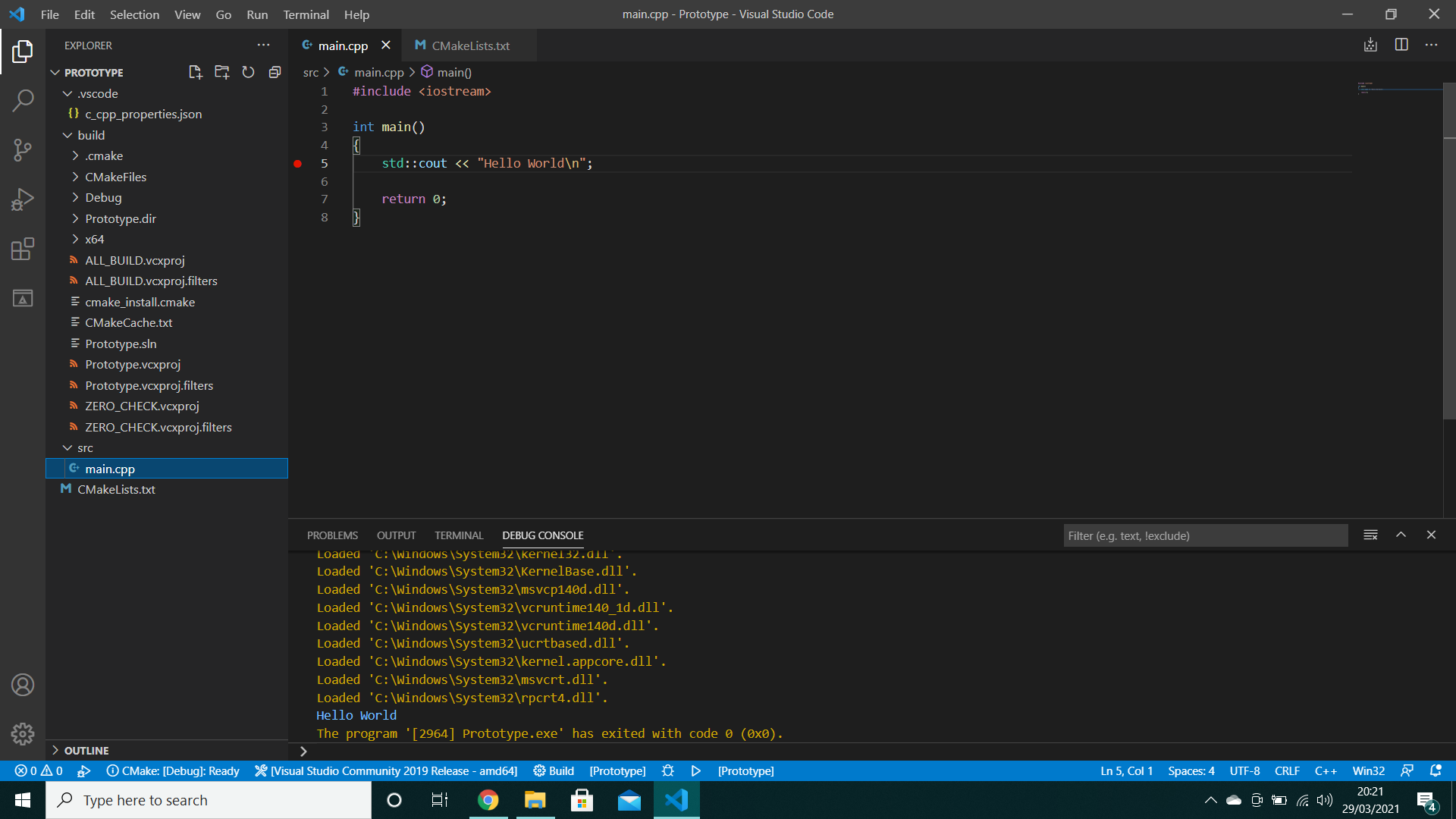 Broken Debugging Via Cmake Tools On Windows 10 · Issue 1734 · Microsoftvscode Cmake Tools · Github 