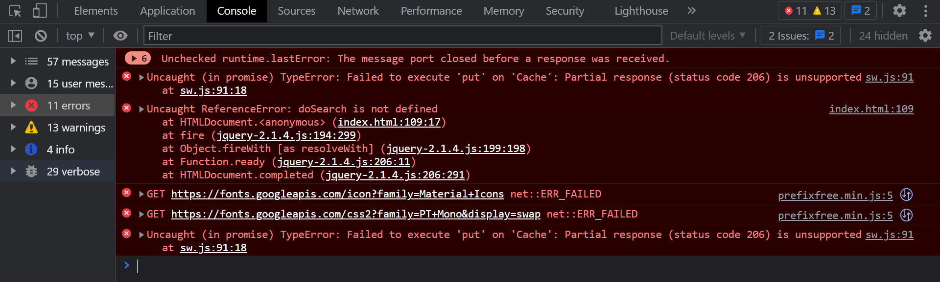 Console and Cross Origin Errors · Issue #3044 · sugarlabs/musicblocks ...