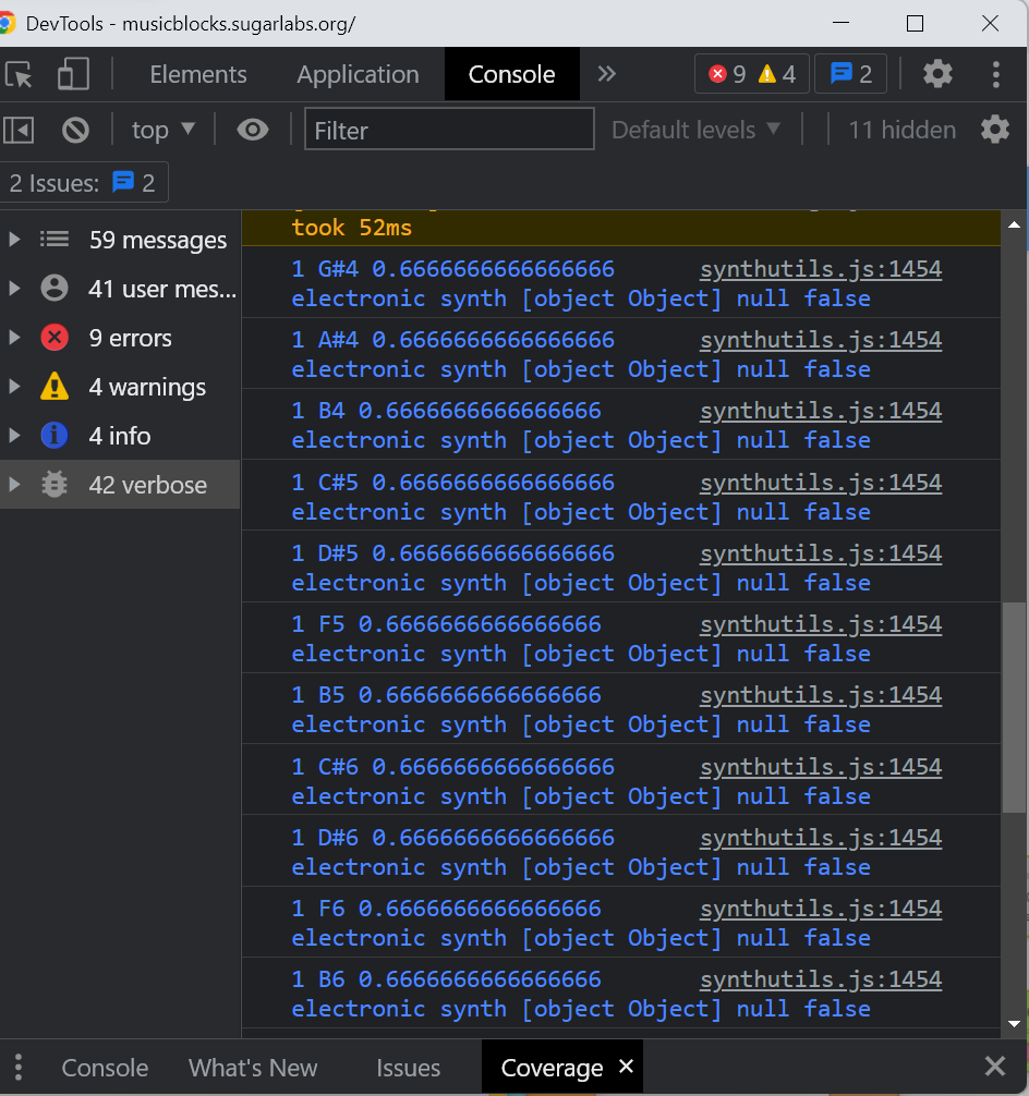Regression In Musicutils Code · Issue 3055 · Sugarlabsmusicblocks · Github 