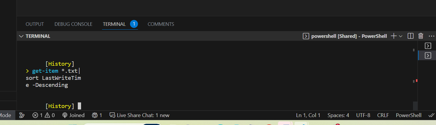 PowerShell Extension combability with VSCode Liveshare - terminal and parameter help auto ...