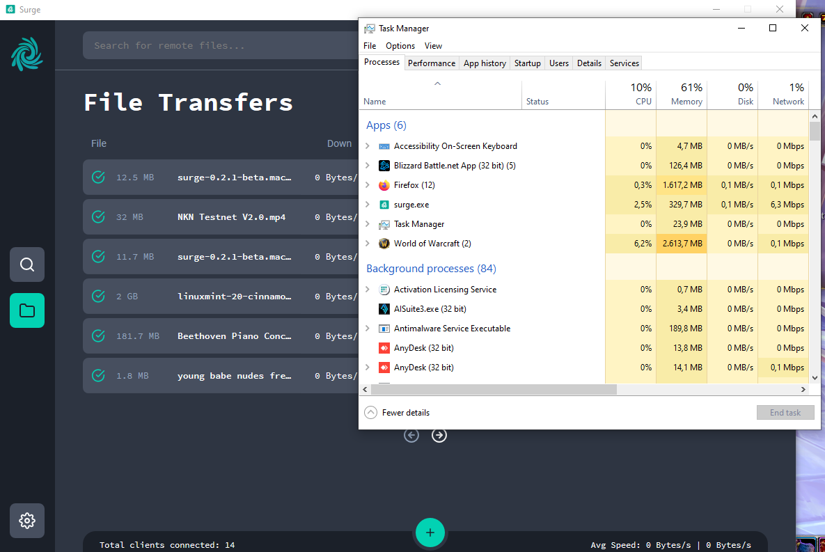 Constant crazy network upload · Issue #42 · rule110-io/surge · GitHub