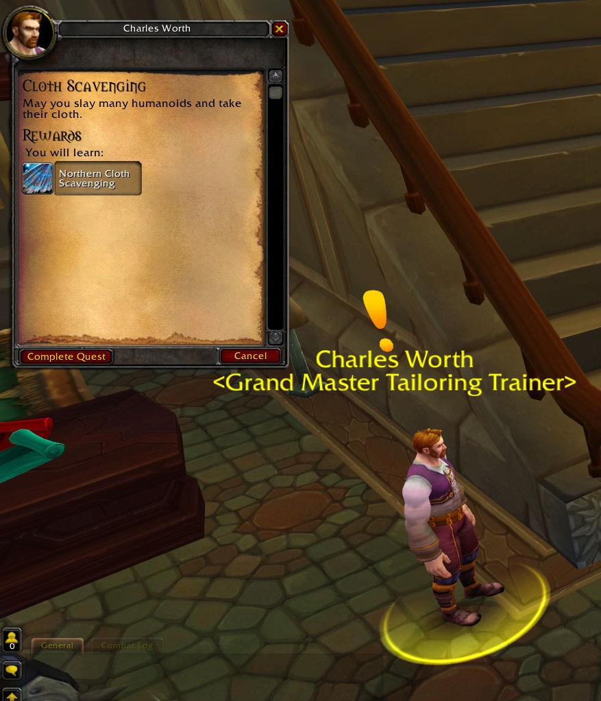 DB/Quest: Cloth Scavenging quest goes directly to completion · Issue #25819 · TrinityCore ...