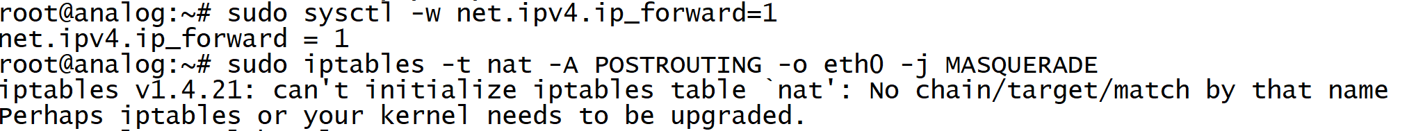 Perhaps Iptables Or Your Kernel Needs To Be Upgraded · Issue 207 · Open Sdropenwifi · Github