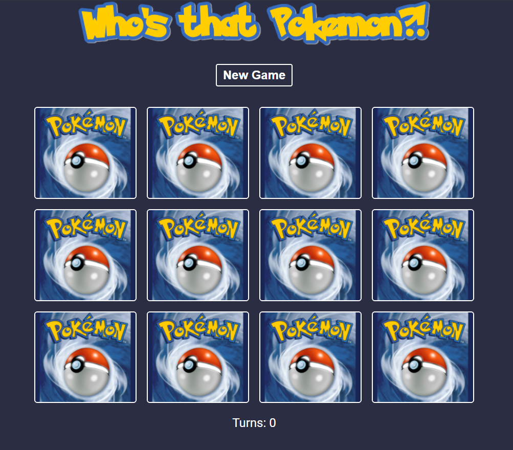 GitHub - Micro914/Pokemon-Memory-Game: A memory game based of Pokemons