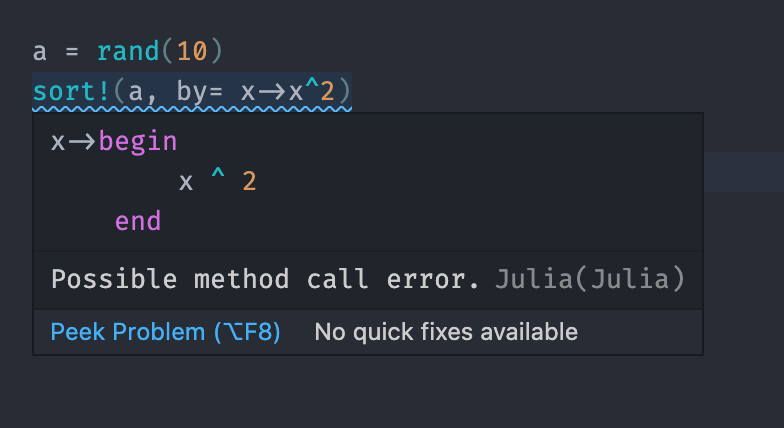 Not Recognizing `by` Keyword In `sort` · Issue 1832 · Julia Vscodejulia Vscode · Github 