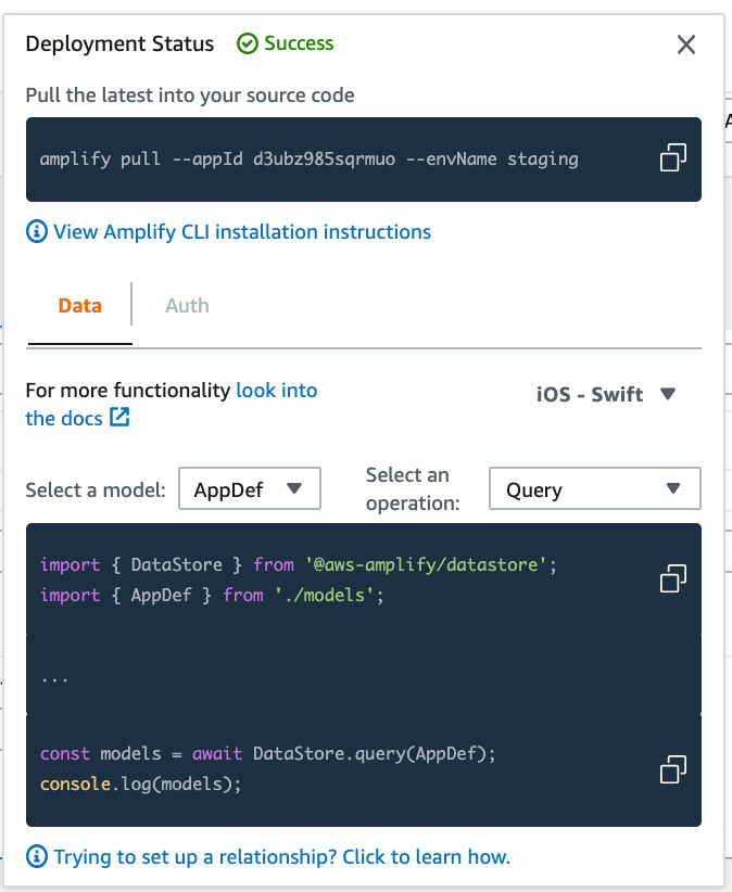 AdminUI code examples doesn't work for iOS - Swift · Issue #94 · aws-amplify/amplify-studio · GitHub