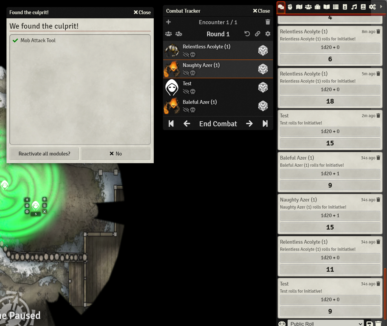 [Bug] When used in Foundry v9, disables encounter rolling · Issue #48 · Stendarpaval/mob-attack ...