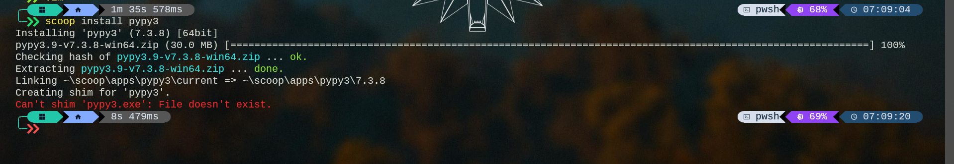 Can't shim 'pypy3.exe': File doesn't exist · Issue #3311 · ScoopInstaller/Main · GitHub