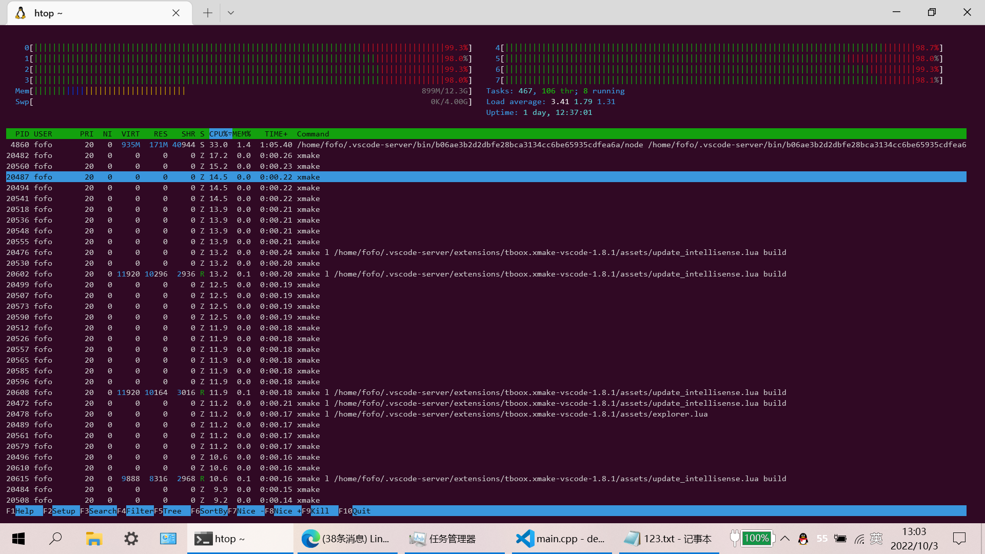XMake build utility 进程会突然增多导致 VSCode 的 CPU 和内存占用飙升 · Issue #78 · xmake-io/xmake-vscode · GitHub
