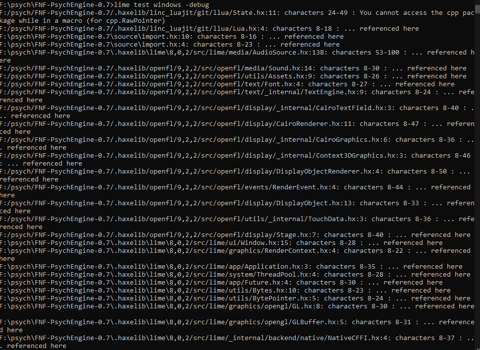 Can't compile the engine · Issue #12870 · ShadowMario/FNF-PsychEngine · GitHub