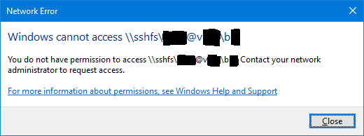 Problems using sshfs and cannot get a password prompt using sshfs-win · Issue #182 · winfsp ...