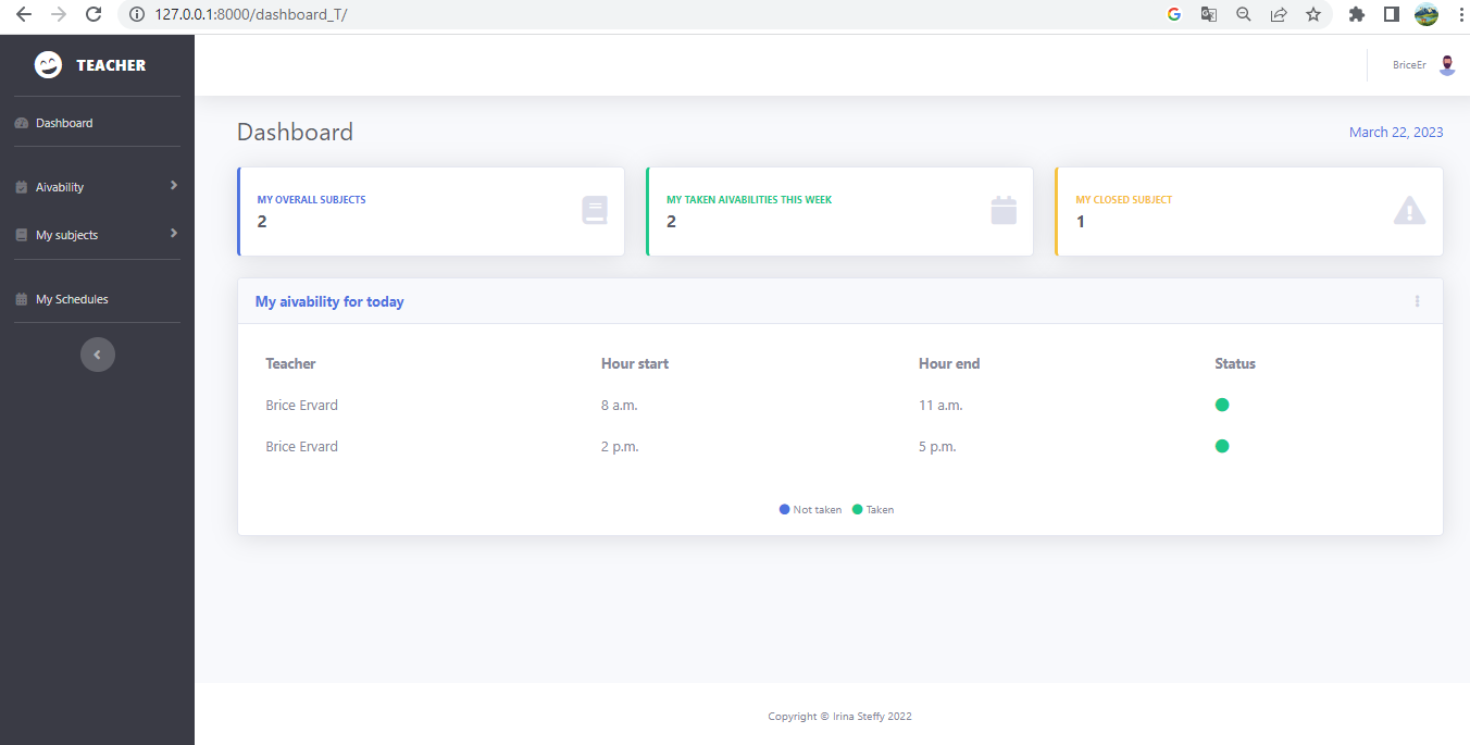 GitHub - Irina335/Schedule_Management: Python/ Django