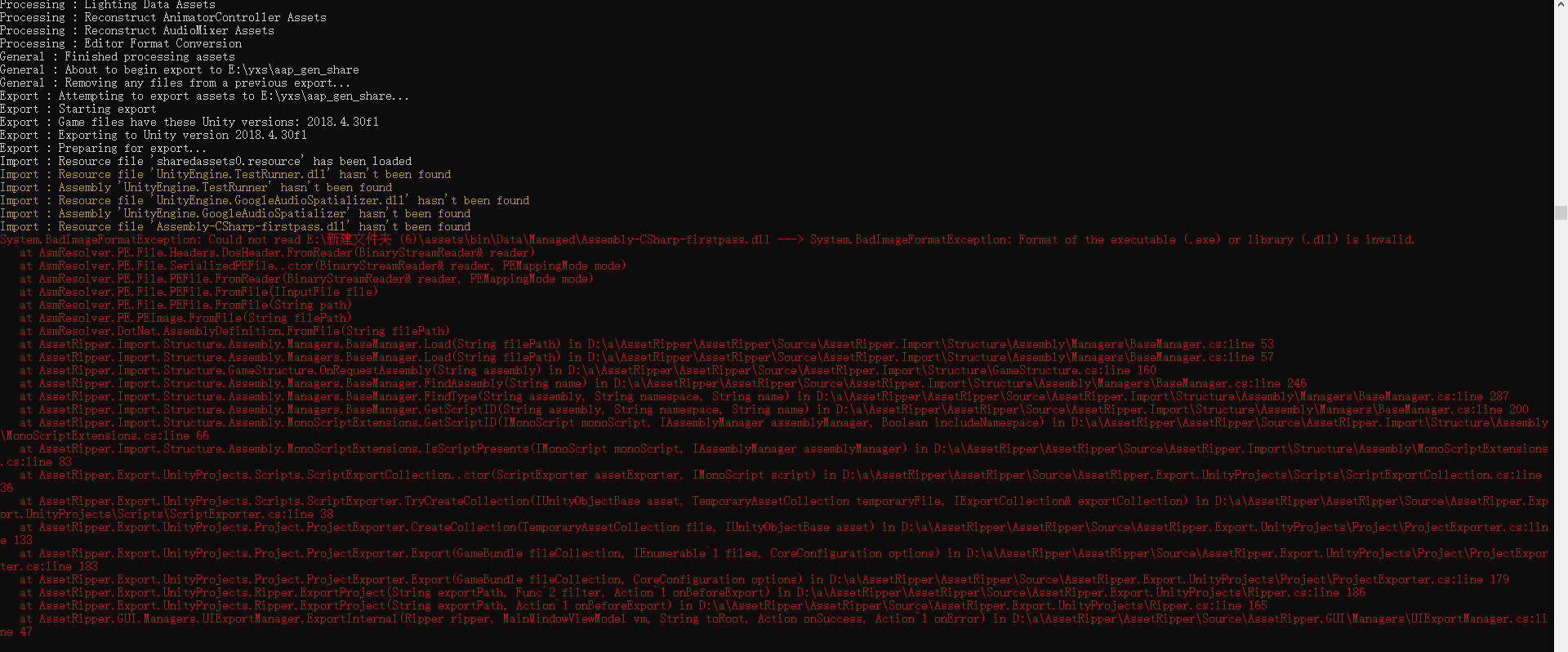 [BUG]:System.BadImageFormatException: Format of the executable (.exe) or library (.dll) is ...